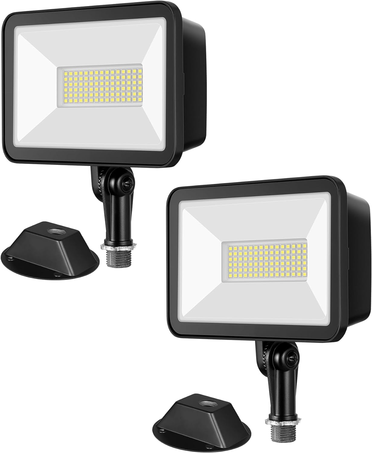 10000LM LED Flood Light, 2 Pack 73W Outdoor Security Light, 5000K ...