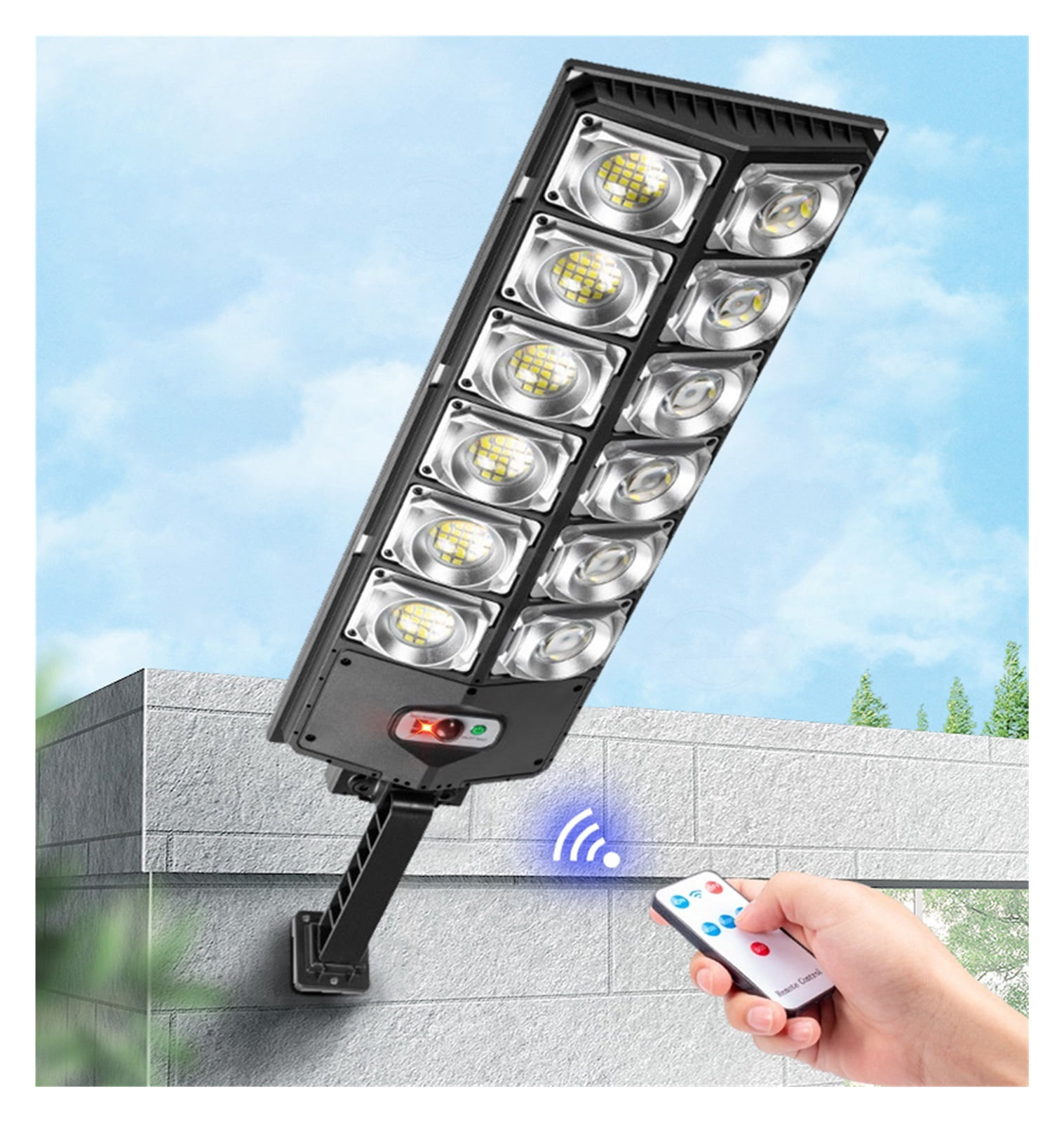 10000LM Solar Parking Lot Lights Outdoor 720LEDs Solar Street Lights ...