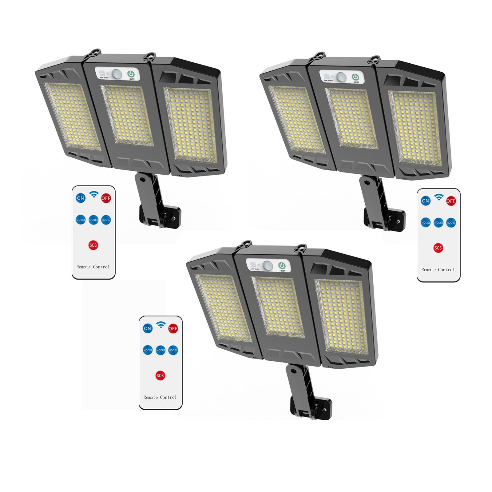 10000Lm LED Solar Parking Lot Lights Solar Lamp Powered Sunlight ...