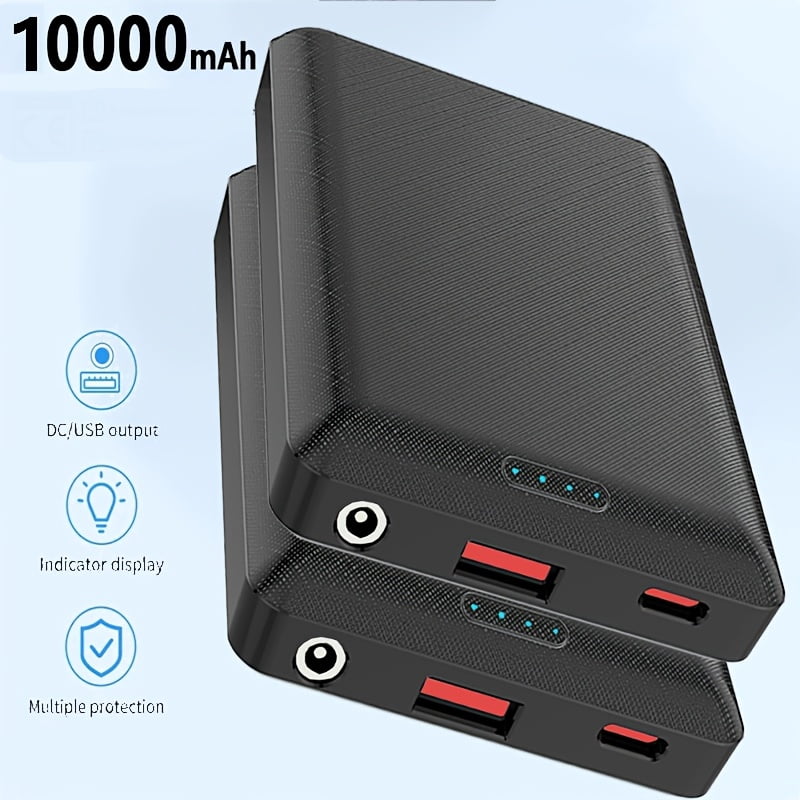 10000Mah Power Bank Portable Charge DC5V 3A Output USB Output Type C ...
