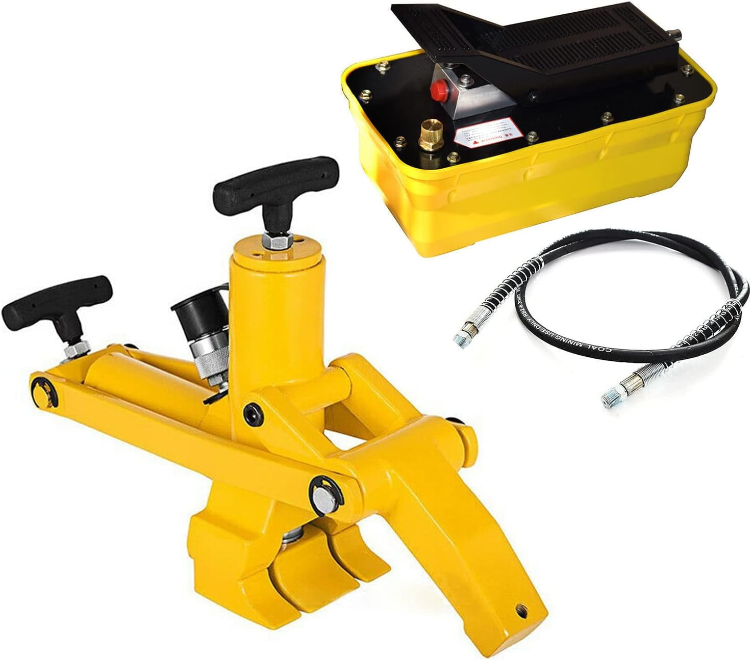 10000PSI Hydraulic Bead Breaker with Hydraulic Foot Pump and Air Hose ...