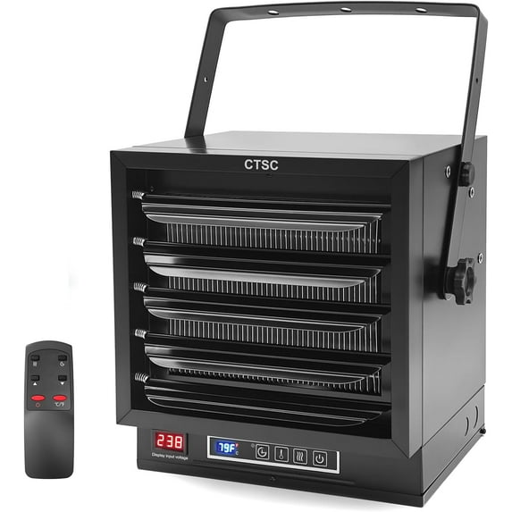 10000W Electric Garage Heater, 240v Hardwired Fan-Forced Shop Heater ...