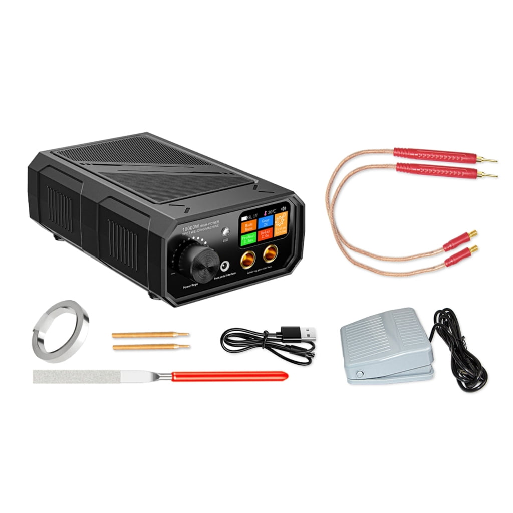 10000W Point Welder Featuring Double Pulses & LCD Display for Battery ...