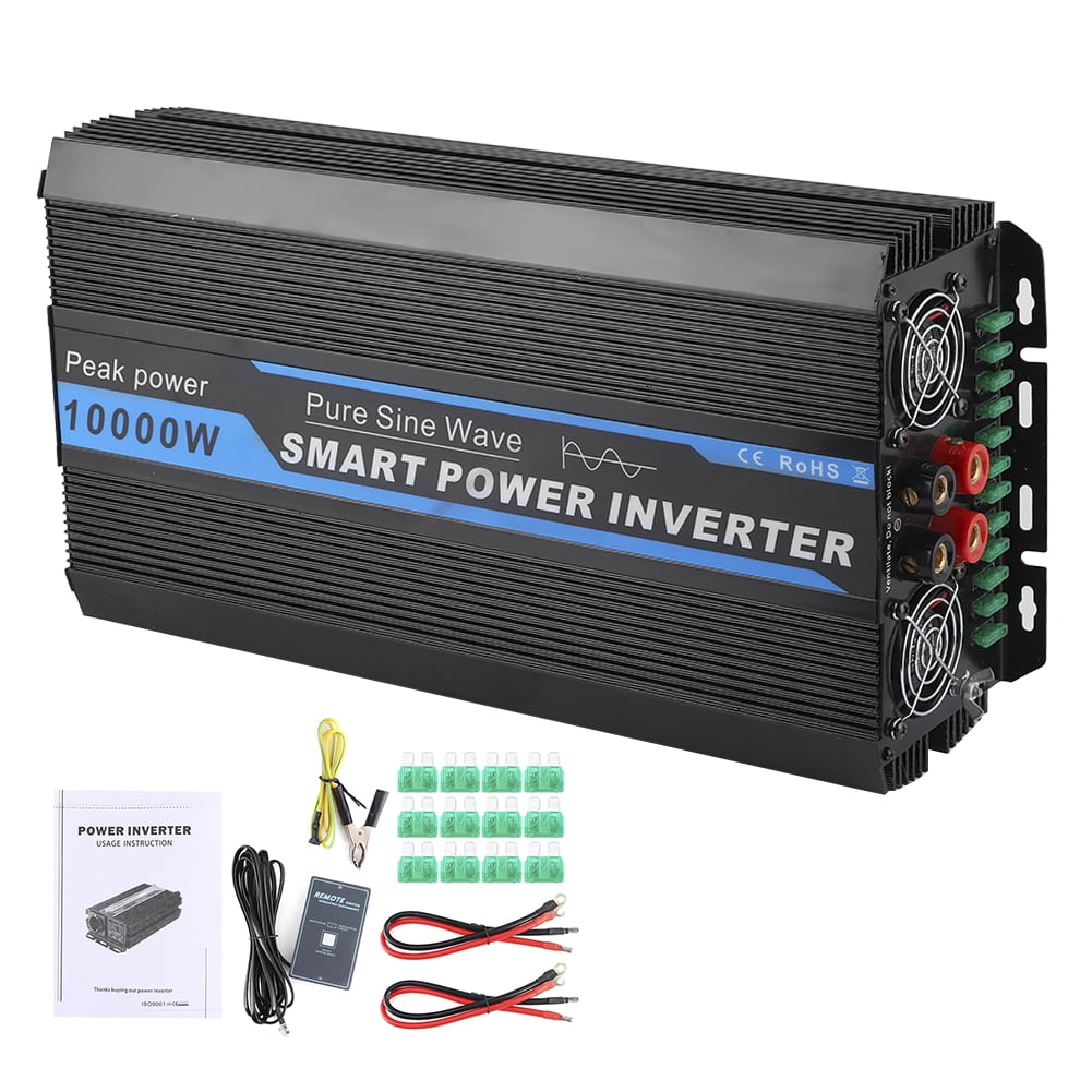 10000W Pure Sine Wave Car Power Converter, 12V to 220V/240V Voltage ...