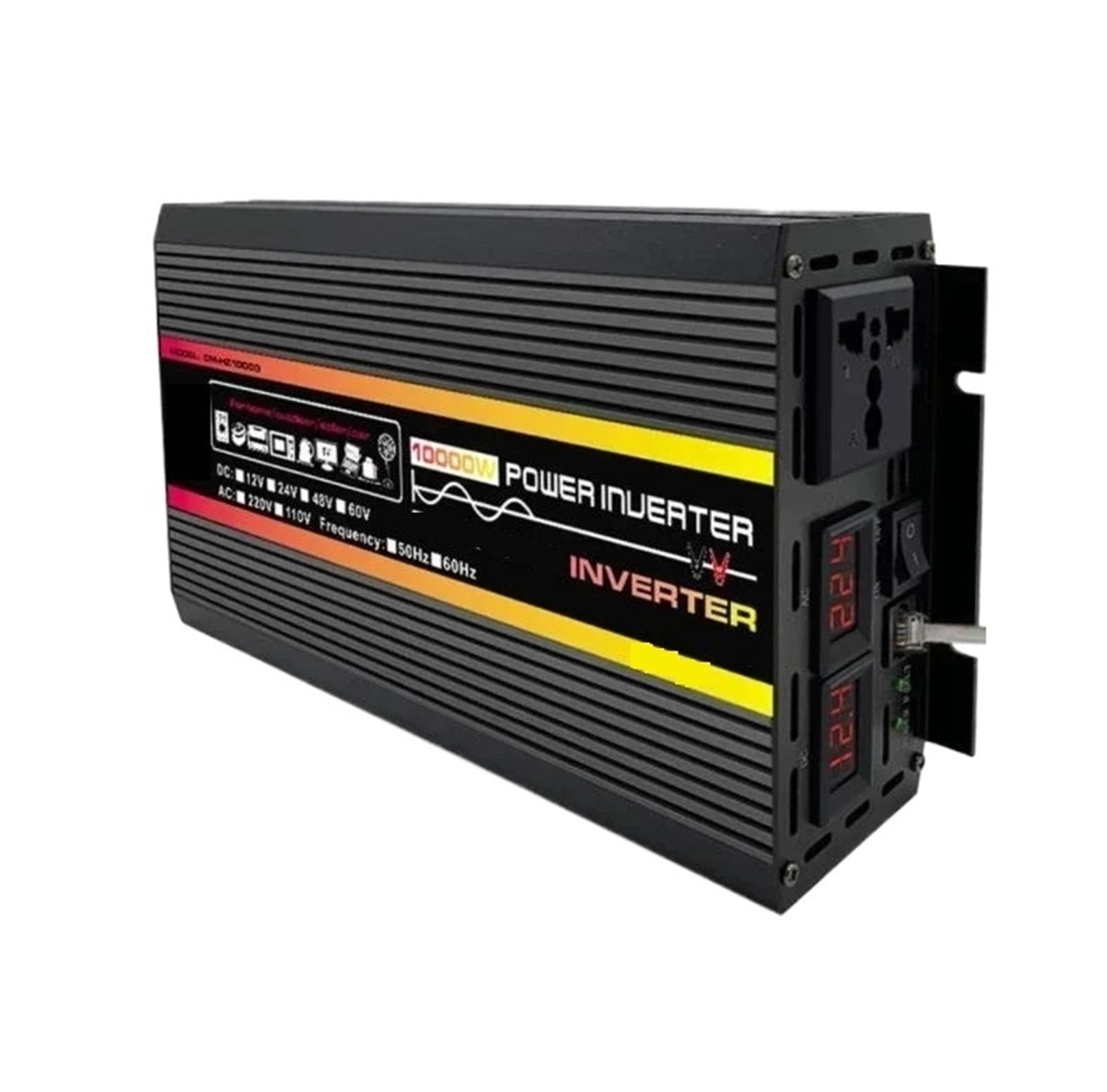 10000W Pure Sine Wave Power Inverter Voltage Transformer Digital ...