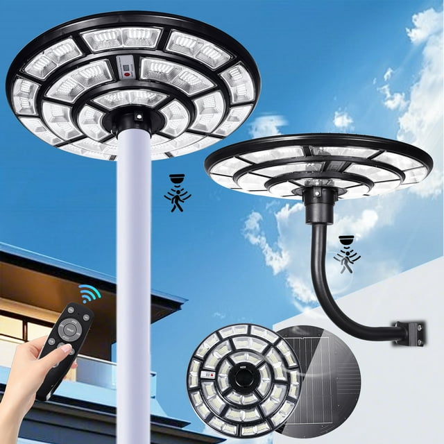 10000W Solar Street Lights Outdoor 360° Wide-Angle, IP66 Waterproof ...