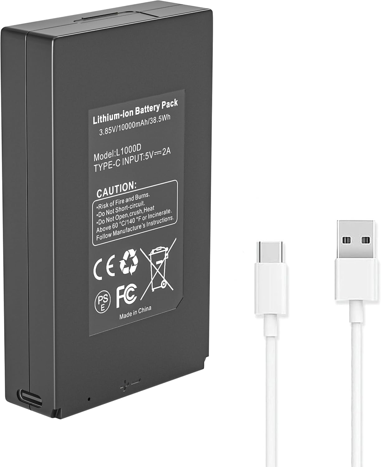 10000mAh 3.85V E6P Rechargeable Battery Compatible for GardePro Trail ...