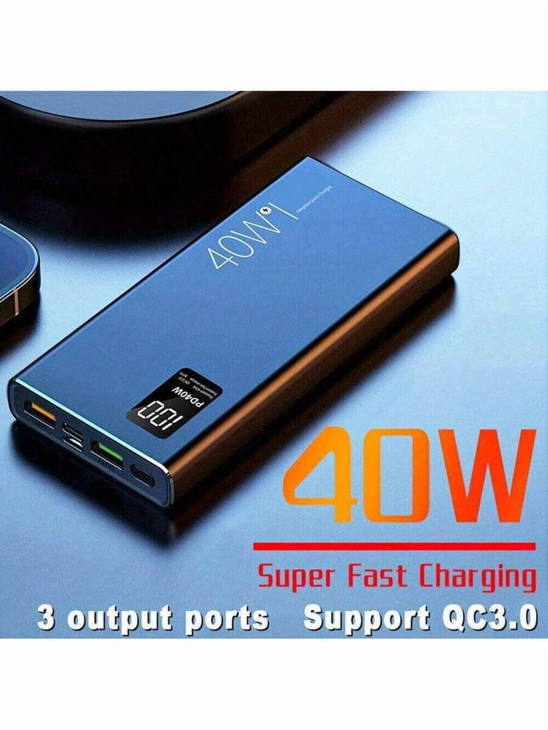 10000mAh 40W Power Bank - PD18W Fast Charger, LED Digital Display, 2 ...