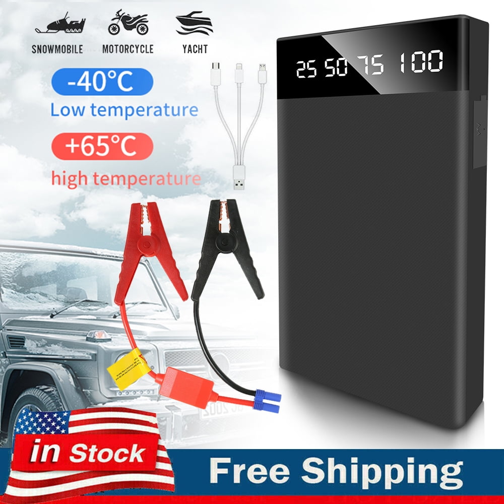 10000mAh Car Jump Starter Booster Jumper Box Power Bank Battery Charger ...