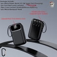 10000mAh Cartoon Power Bank | Multi-Speed Charging, 4 Built-in Cables ...