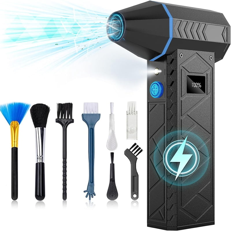 10000mAh Compressed Air Duster, 18000RPM Electric Air Duster with ...