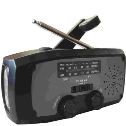 10000mAh Emergency Hand Crank Radio with LED Flashlight, AM/FM NOAA ...