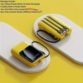 10000mAh Mini Power Bank | Multi-speed Charging, 4 Built-in Cables, LED ...