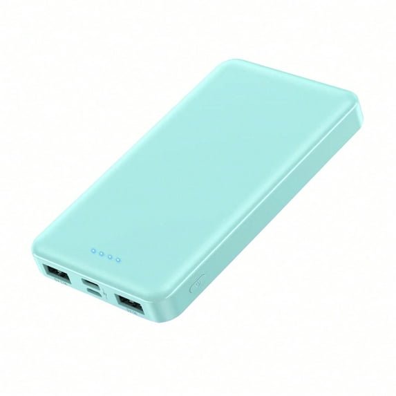 10000mAh Portable Charger Power Bank, Ultra- Compact External Battery Pack, USB C Input And Dual ...