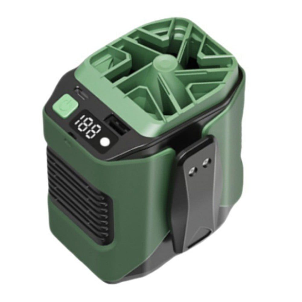 10000mAh Rechargeable Waist Clip Fan, 15500RPM High,Power Cooling, 3 ...