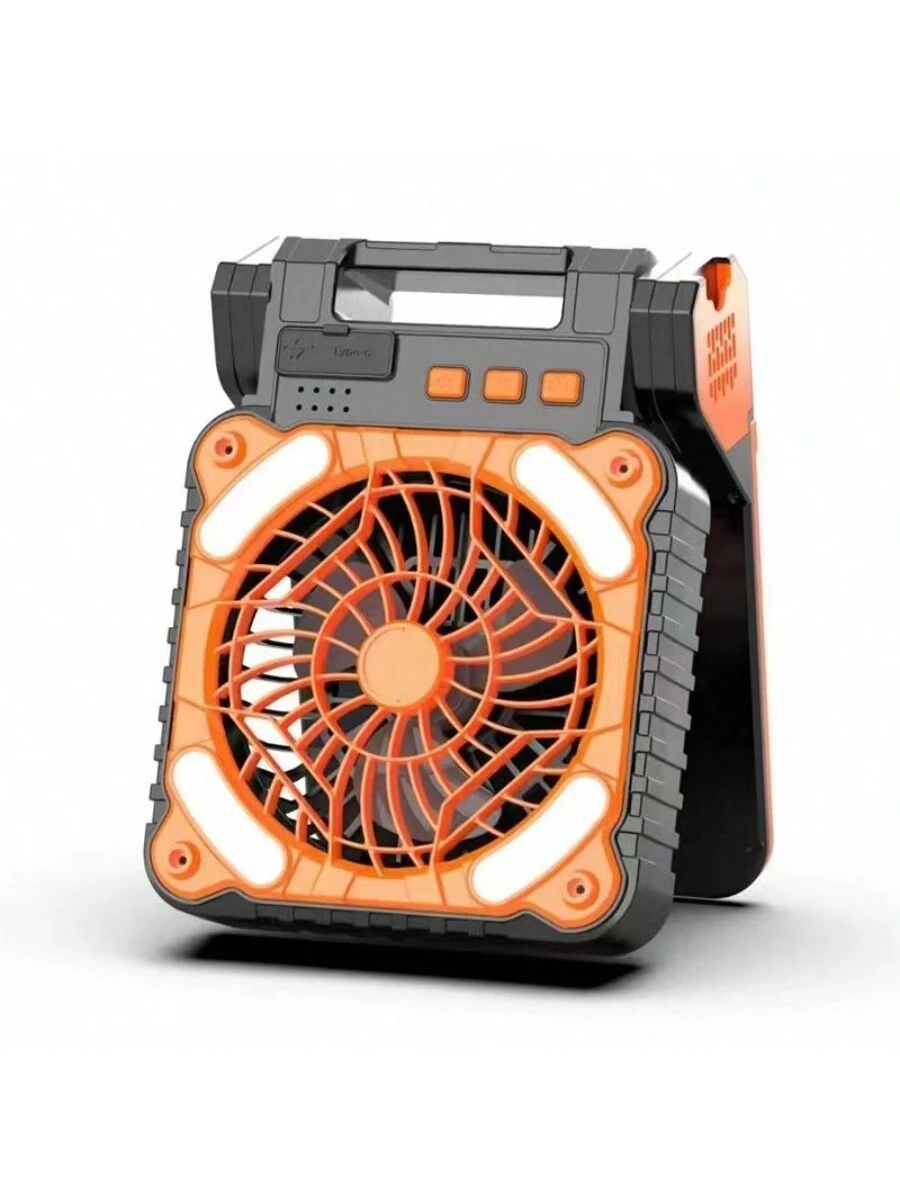 10000mAh Solar Powered Camping Fan With LED Lantern, 4 Speeds Powerful ...