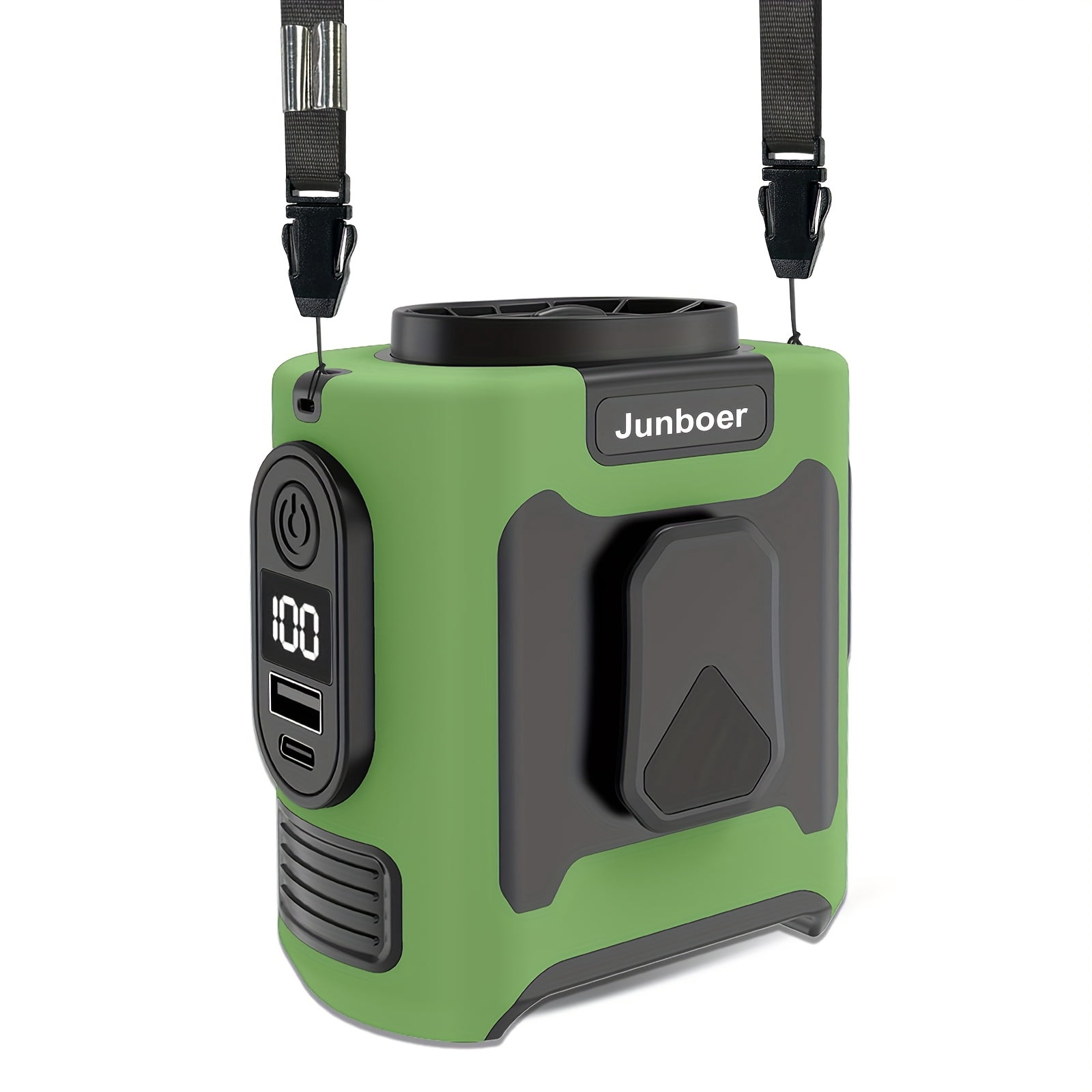 10000mAh Wearable Waist Fan, 40H Runtime, 5 Speeds, Flashlight ...