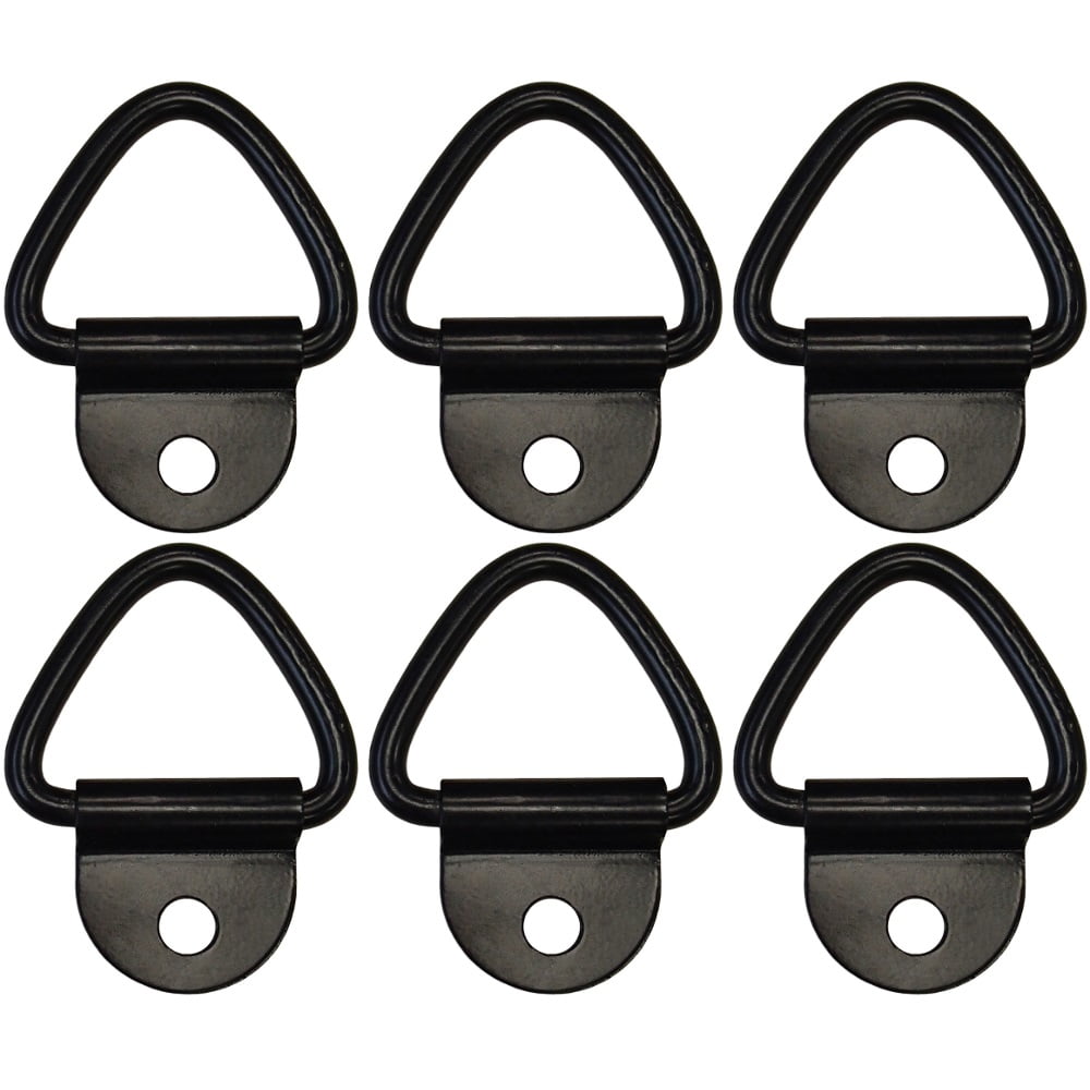 1000116 Qty 6: 1/4" Bolt On D-Ring Fits Universal Products - Walmart.com