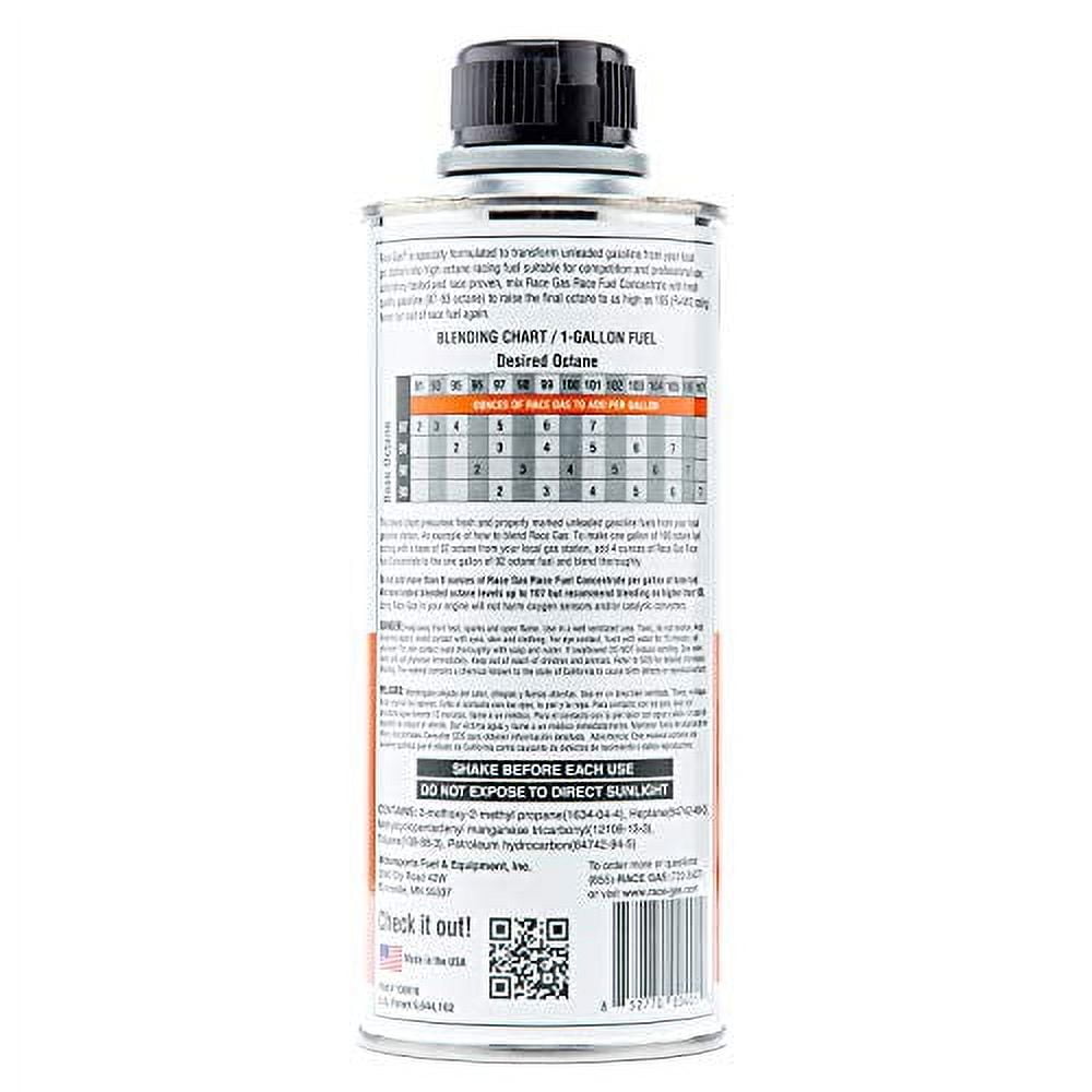 100016 Premium Race Fuel Concentrate Increases Gasoline Up to 105 Octan ...
