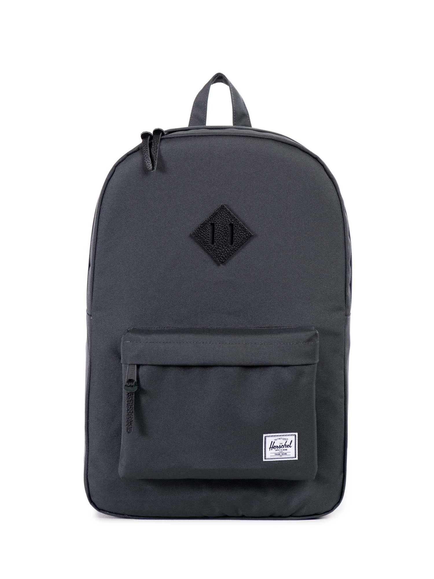 10007-00920: Heritage Dark Shadow Black Black Leather Unisex Backpack ...