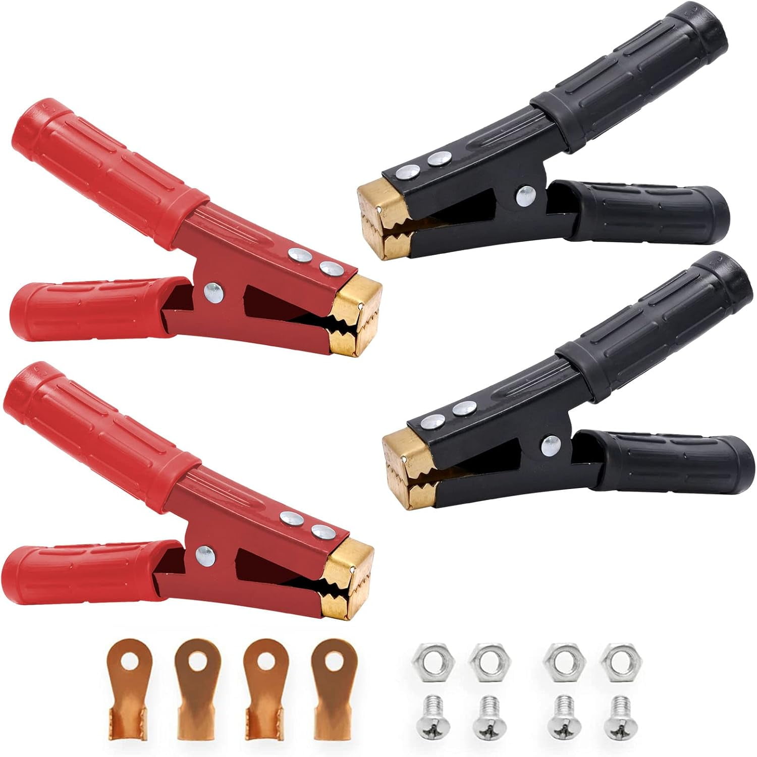 1000A Battery Jumper Cable Clamps, Heavy Duty Car Battery Clamps Pure ...
