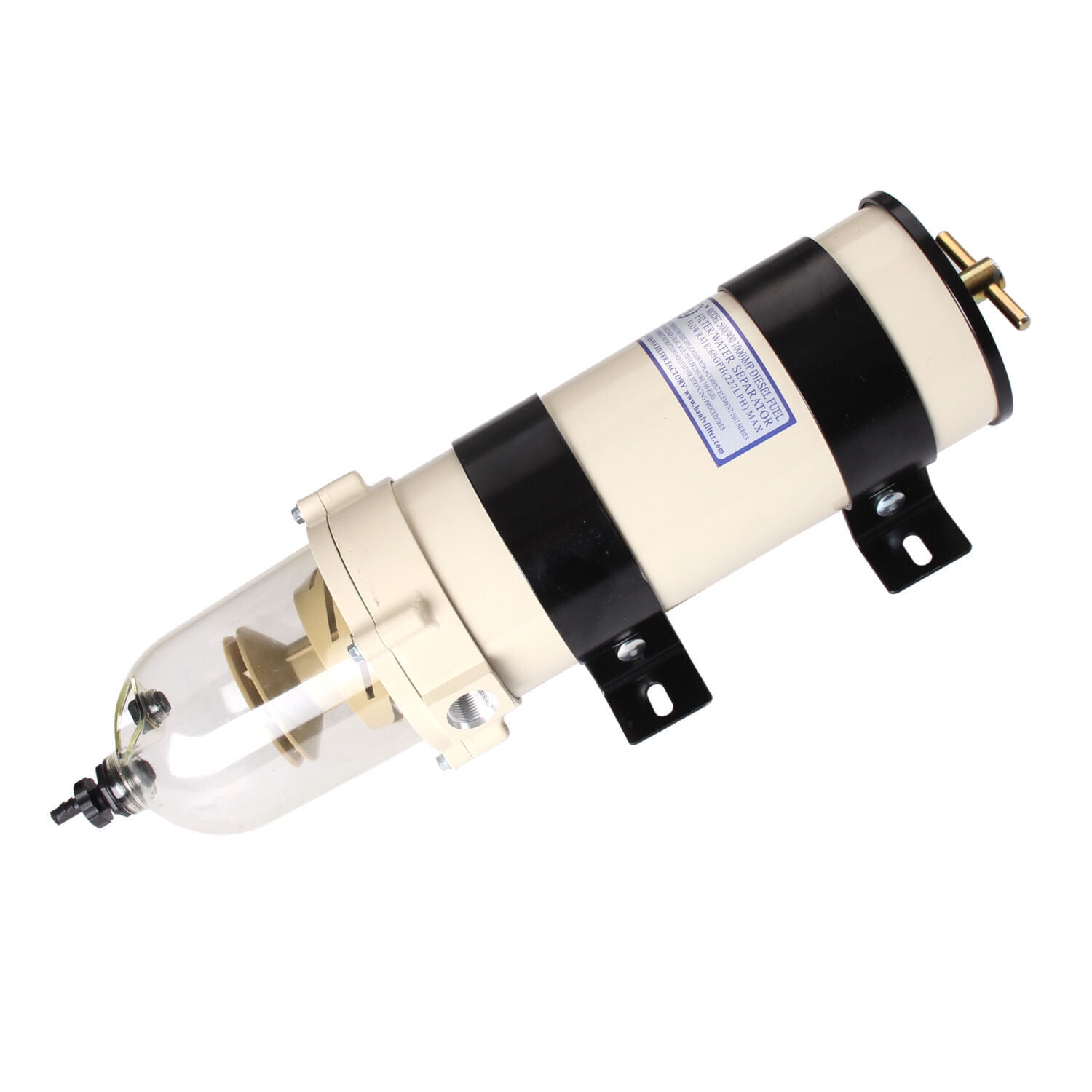 1000FG Diesel Filter Water Separator fit 30 Micron Element Marine Boat ...