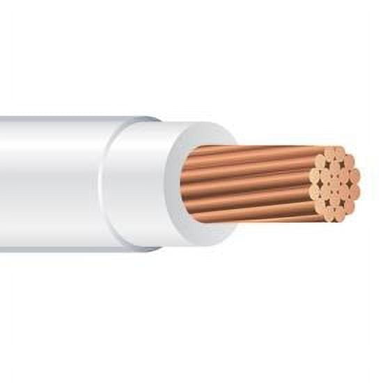 1000FT 10 AWG THHN Solid Copper Building Wire 600V White - Walmart.com