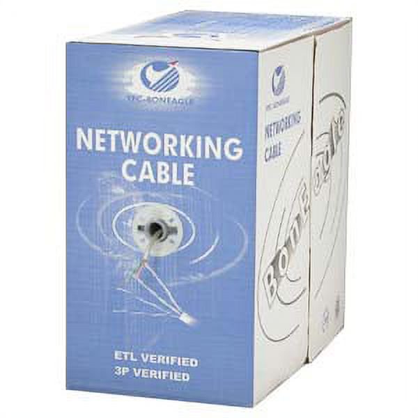 1000Ft Cat.6 24AWG Stranded UTP Ethernet Cable CM White - Walmart.com