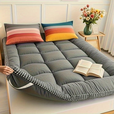 Costway Twin Futon Mattress Japanese Floor Sleeping Pad Washable Cover ...