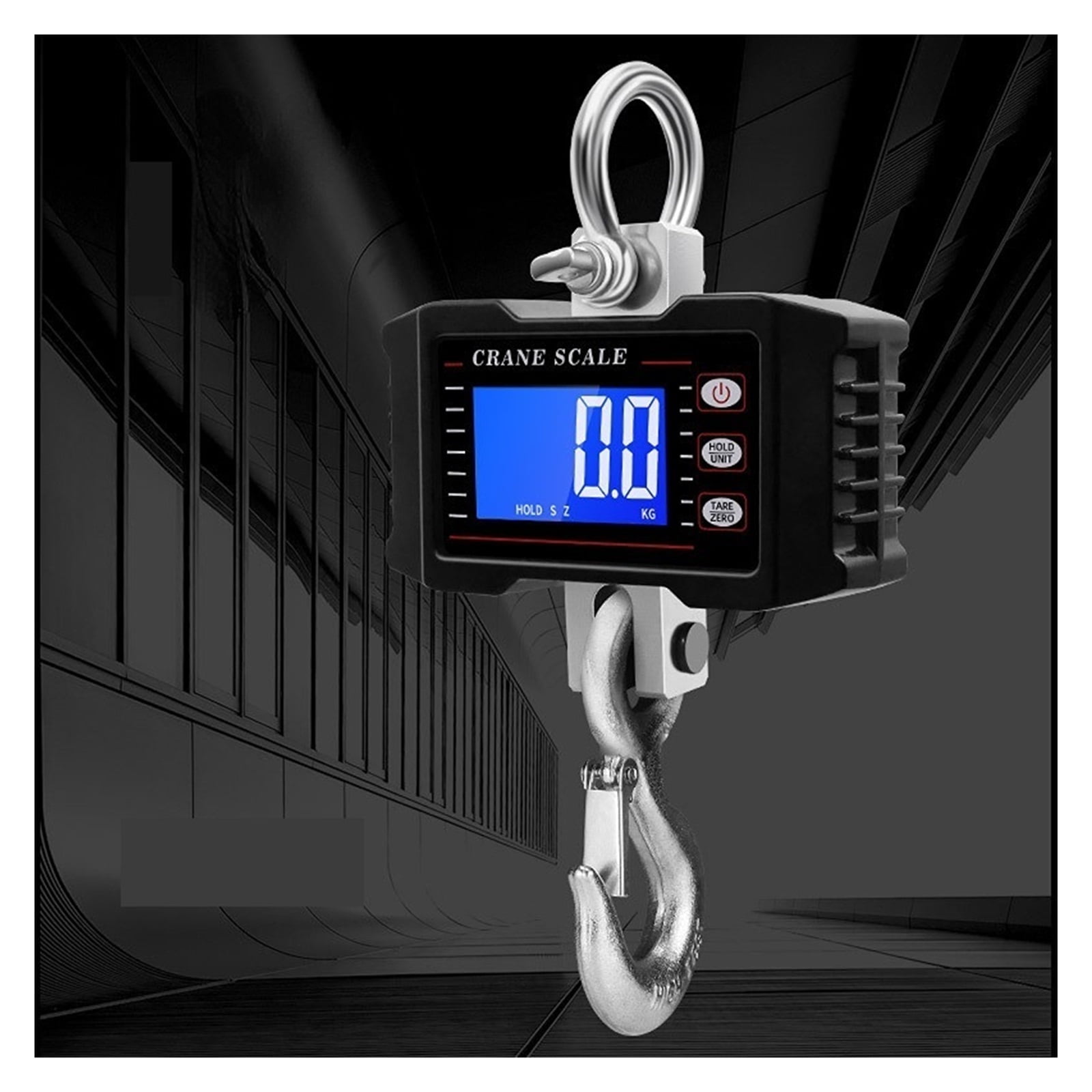 1000Kg/500Kg Digital Crane Scale Hanging Scale Portable Heavy Duty ...