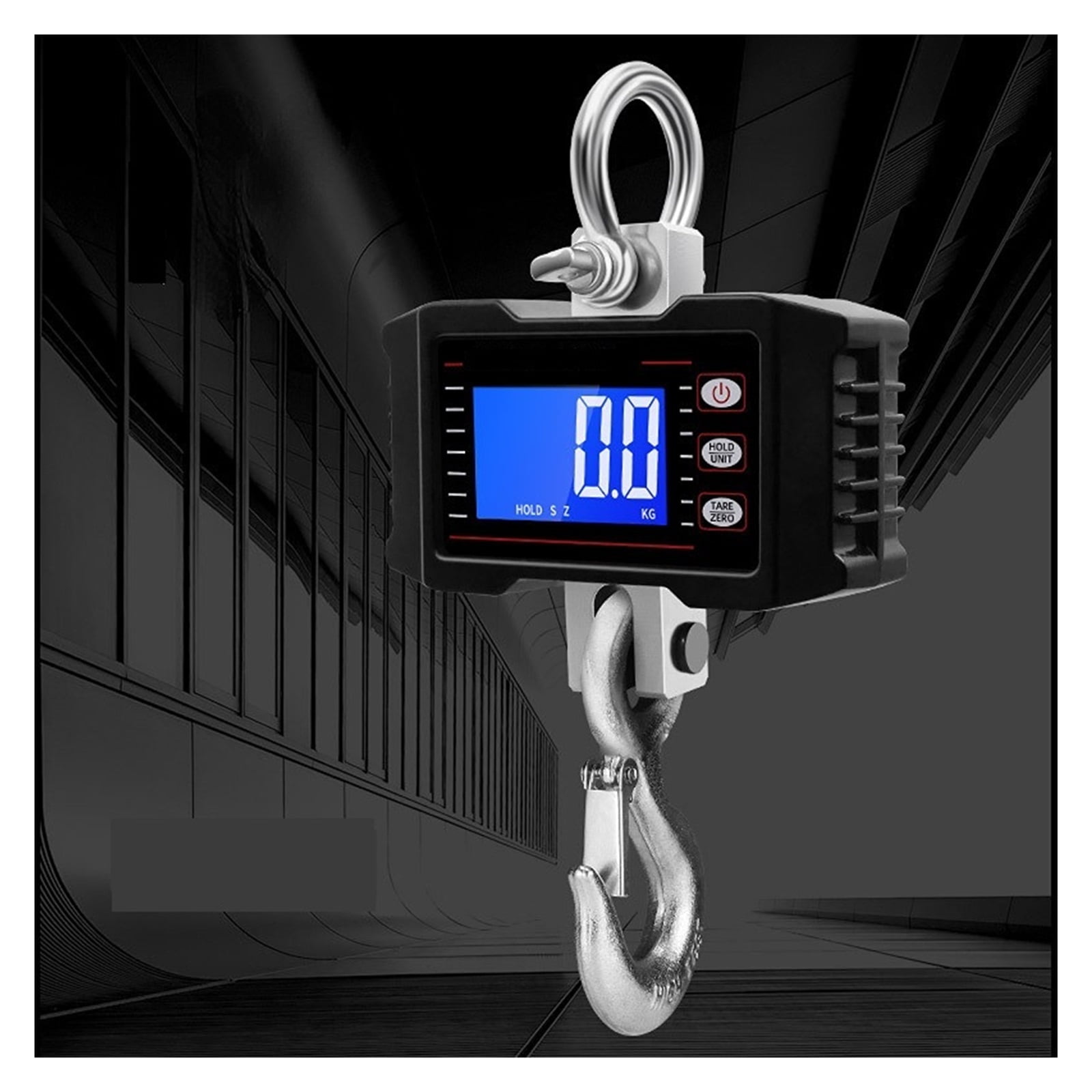 1000Kg/500Kg Digital Hanging Scale Crane Scale Portable Heavy Duty ...