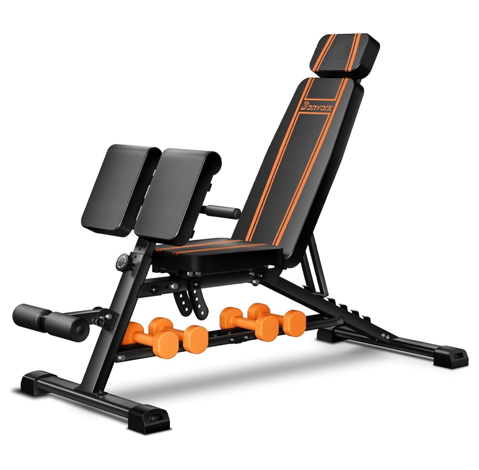 1000LBS Adjustable Weight Bench, Heavy Duty Workout Bench Press with ...