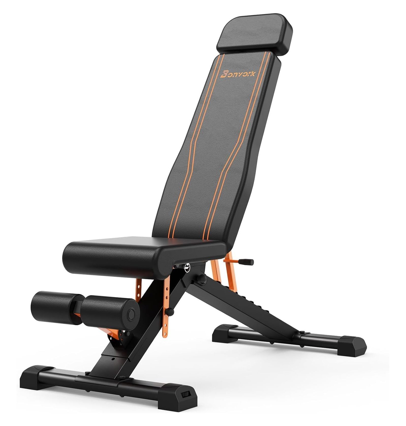 1000LBS Adjustable Weight - Foldable Workout Press with 36" Extended ...