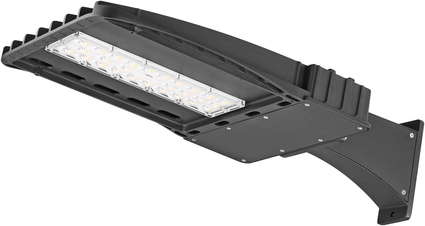 1000LED LED Shoebox Pole Light, 100W (300W Eq.) 12,000Lm, Street Light ...