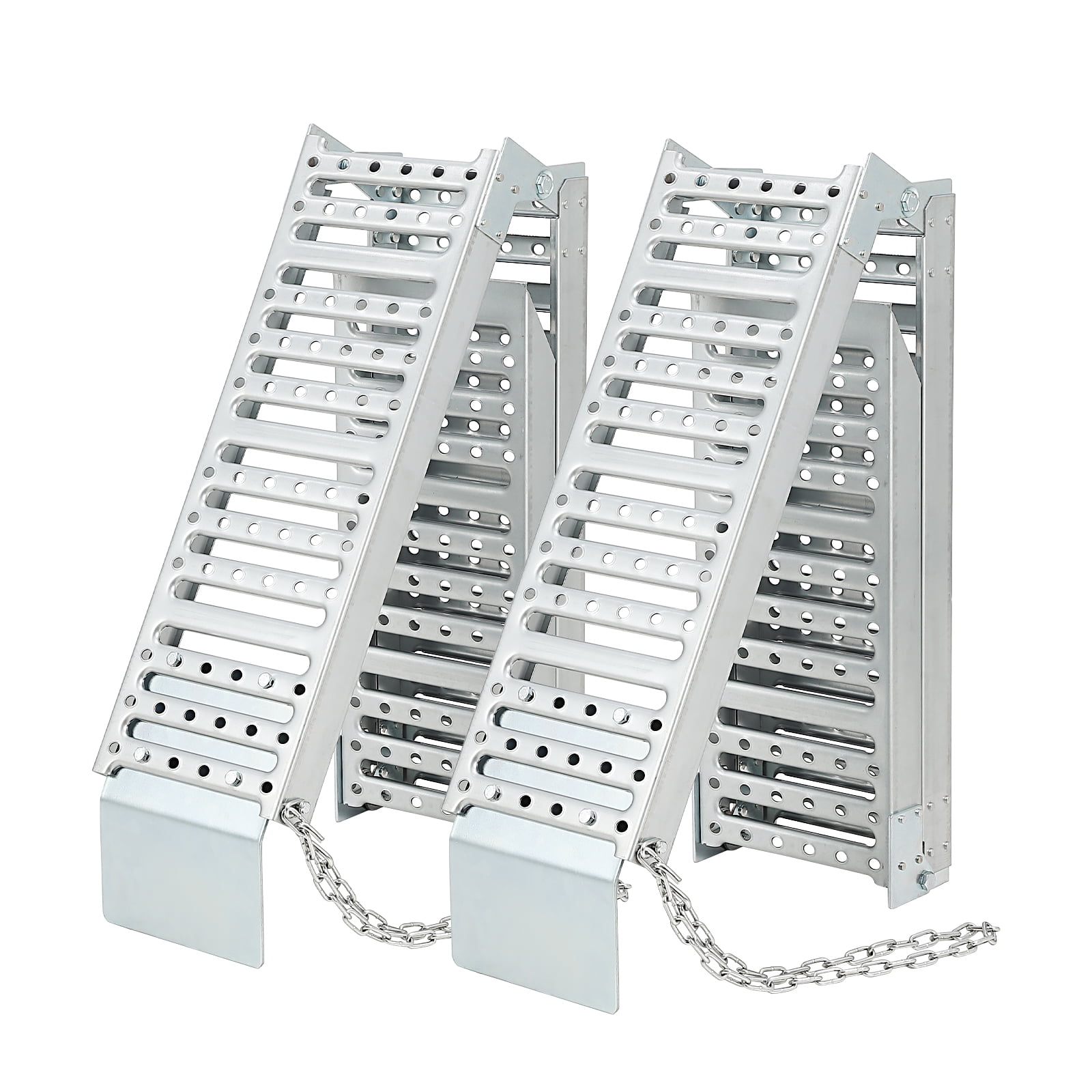 1000Lbs Tri-Fold Loading Ramps, 72" L x 9" W, Heavy Duty Steel Folding ...