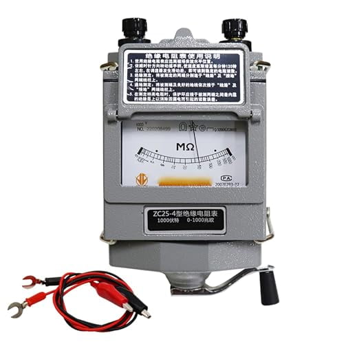 1000MΩ Megohmmeter, 120 RPM Hand Crank Megohmmeter, Portable M Egger ...