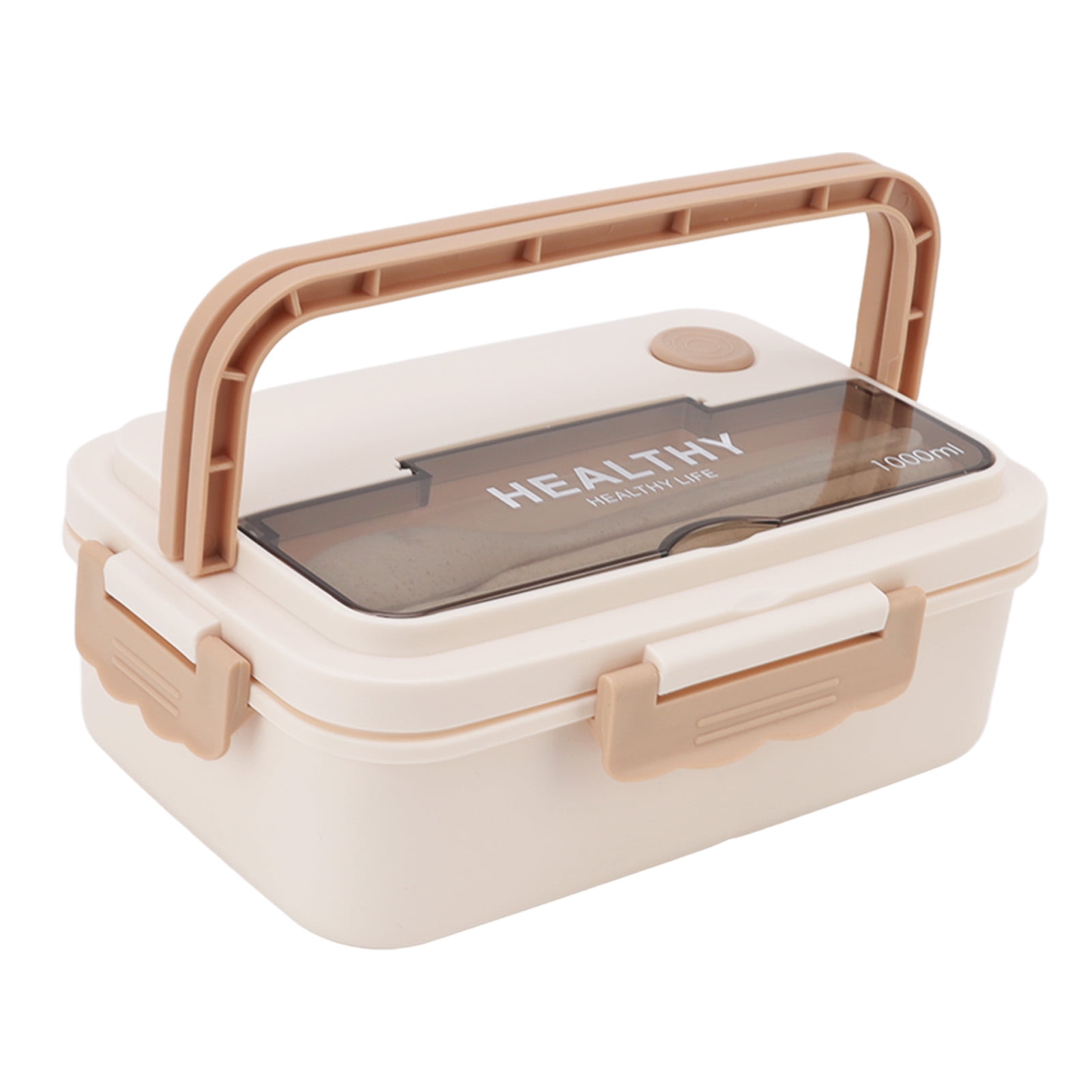 1000ML Bento Box,3 Compartment Plastic Lunch Box with Chopsticks and ...