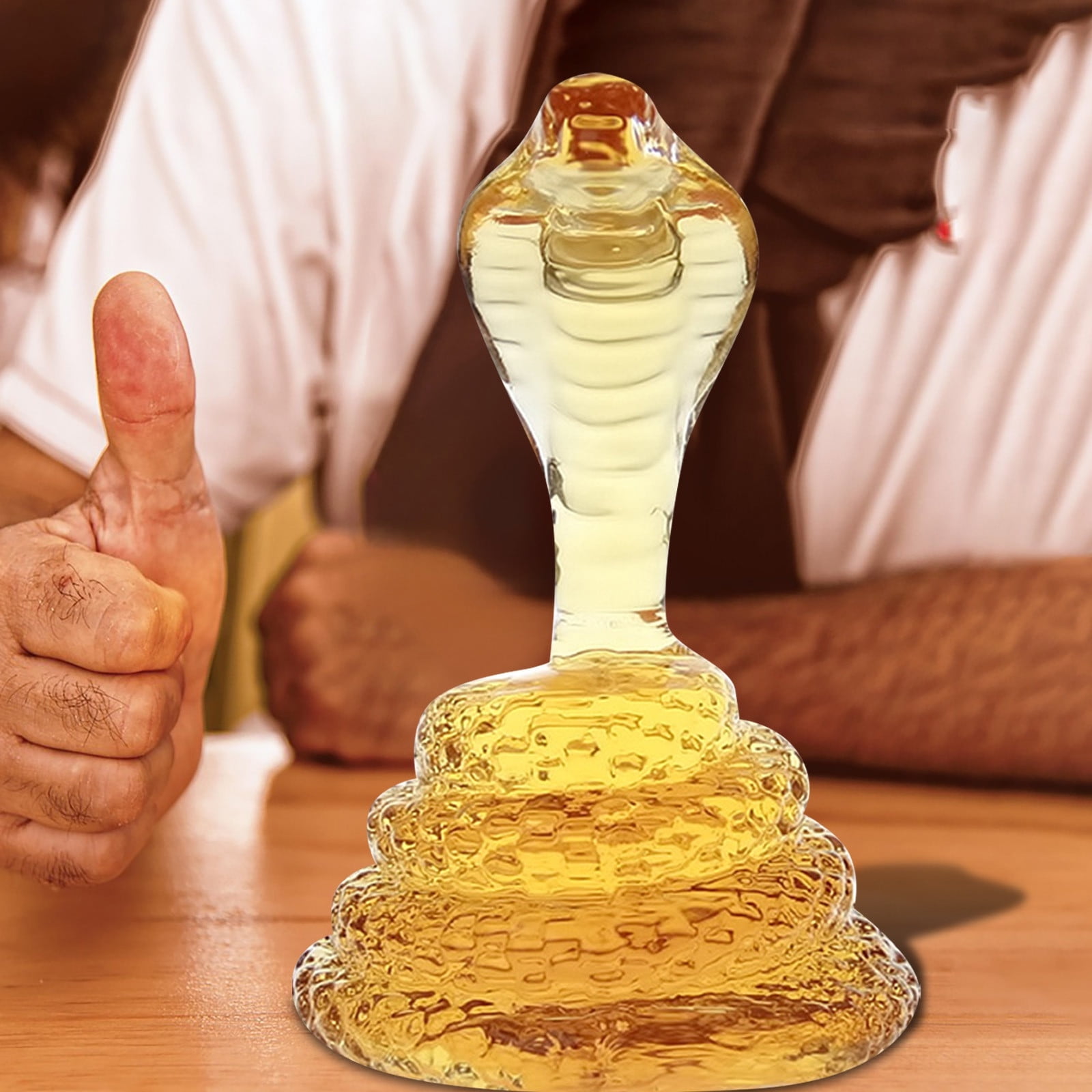 1000ML High Borosilicate Whiskey Decanter King Cobra Snake-Shaped Craft ...