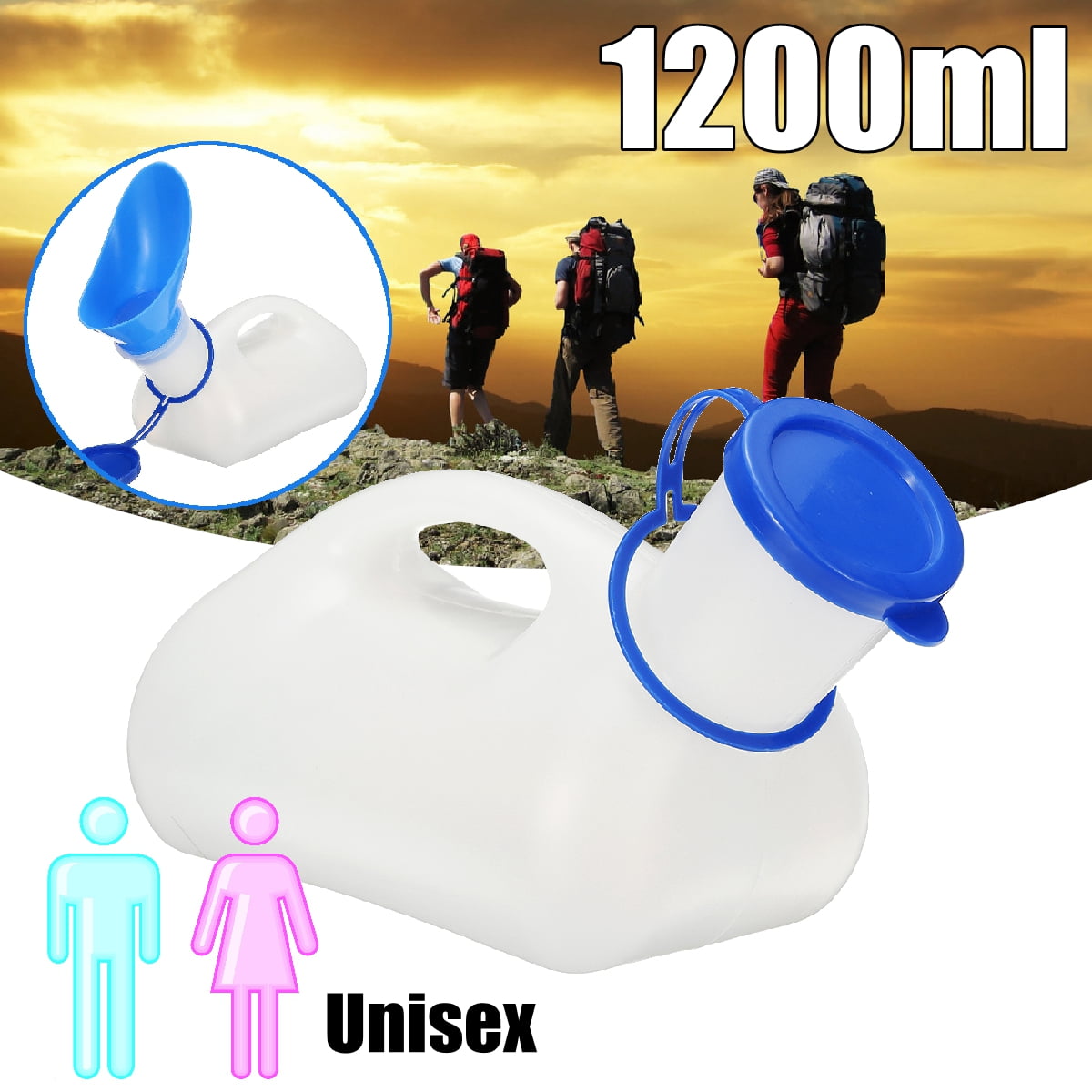 1000ML Outdoor Urine Bottle Male Female Pee Urinal Storage Camping ...