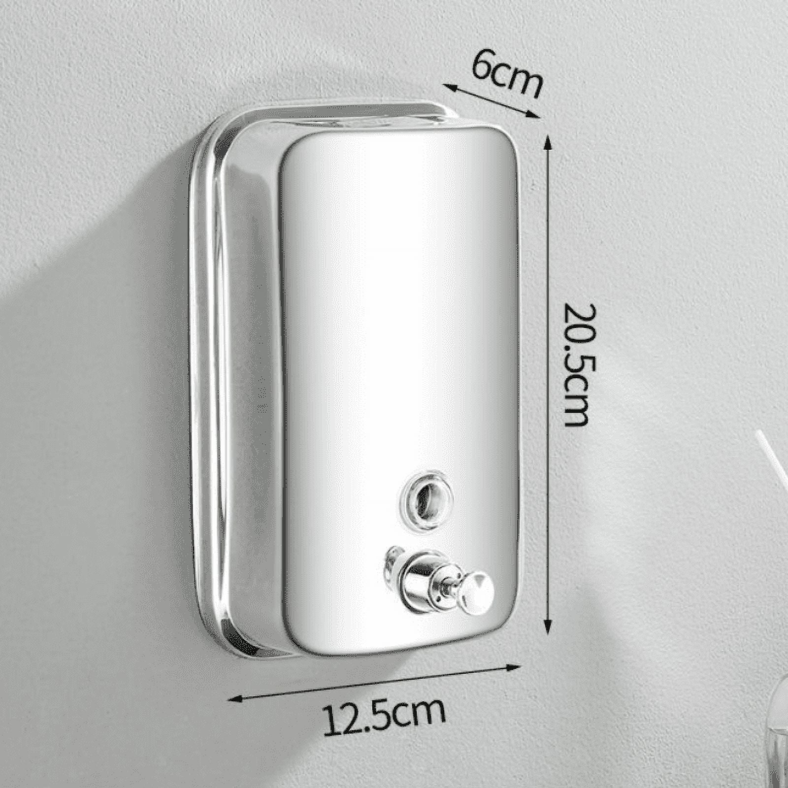 1000ML Soap Dispenser 304 Stainless Steel Hotel Bathroom Wall-mounted ...