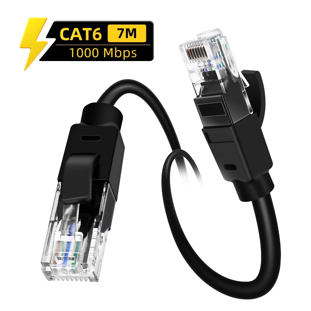 Cat 6 Ethernet Cable 22.96 ft, Indoor&Outdoor, High Speed 1Gbps ...