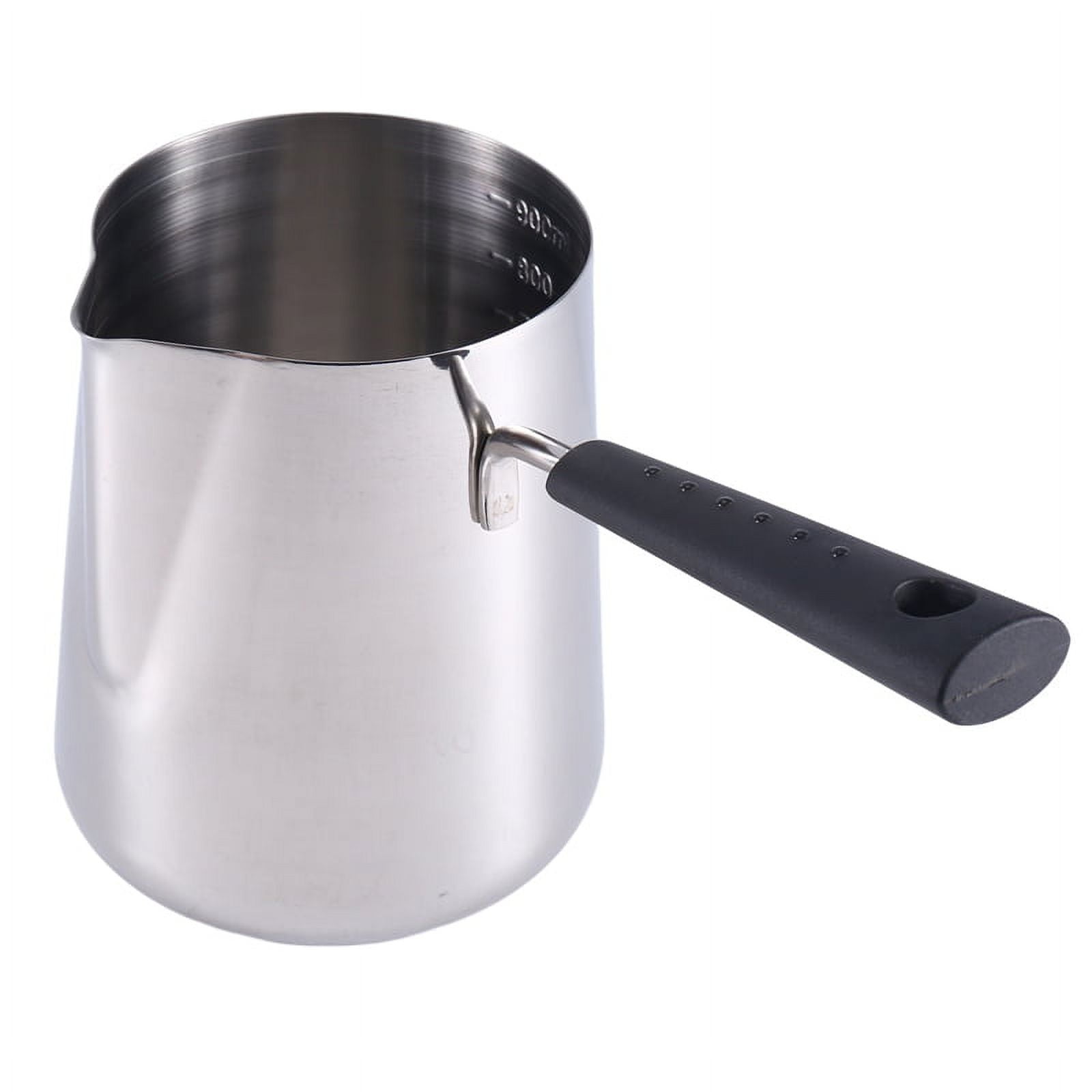 1000Ml Butter Warmer Stainless Steel Milk Pot with Handle Pan Turkish ...