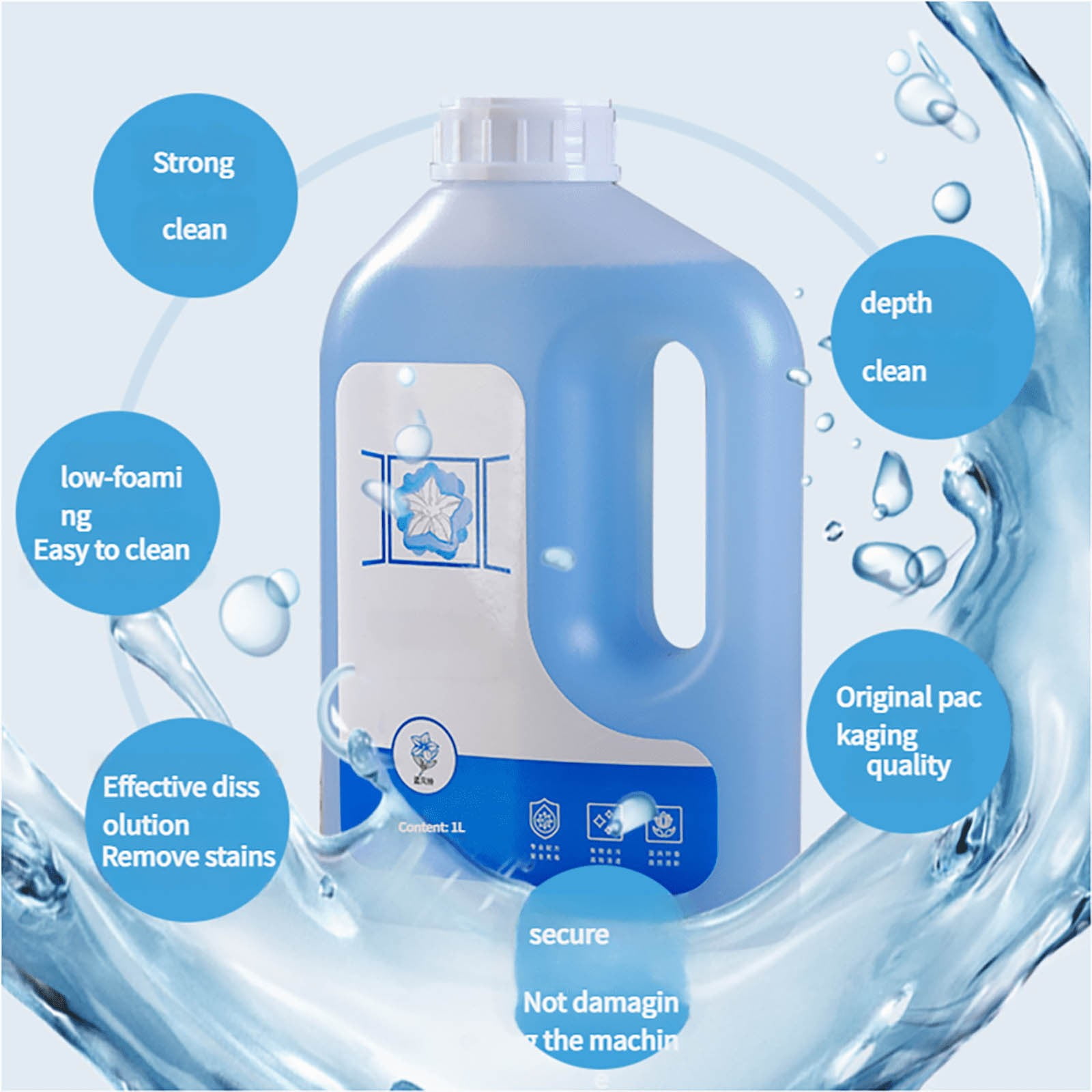 1000Ml Glass Cleaner For All Window Models Streak-Free Stain Removal ...