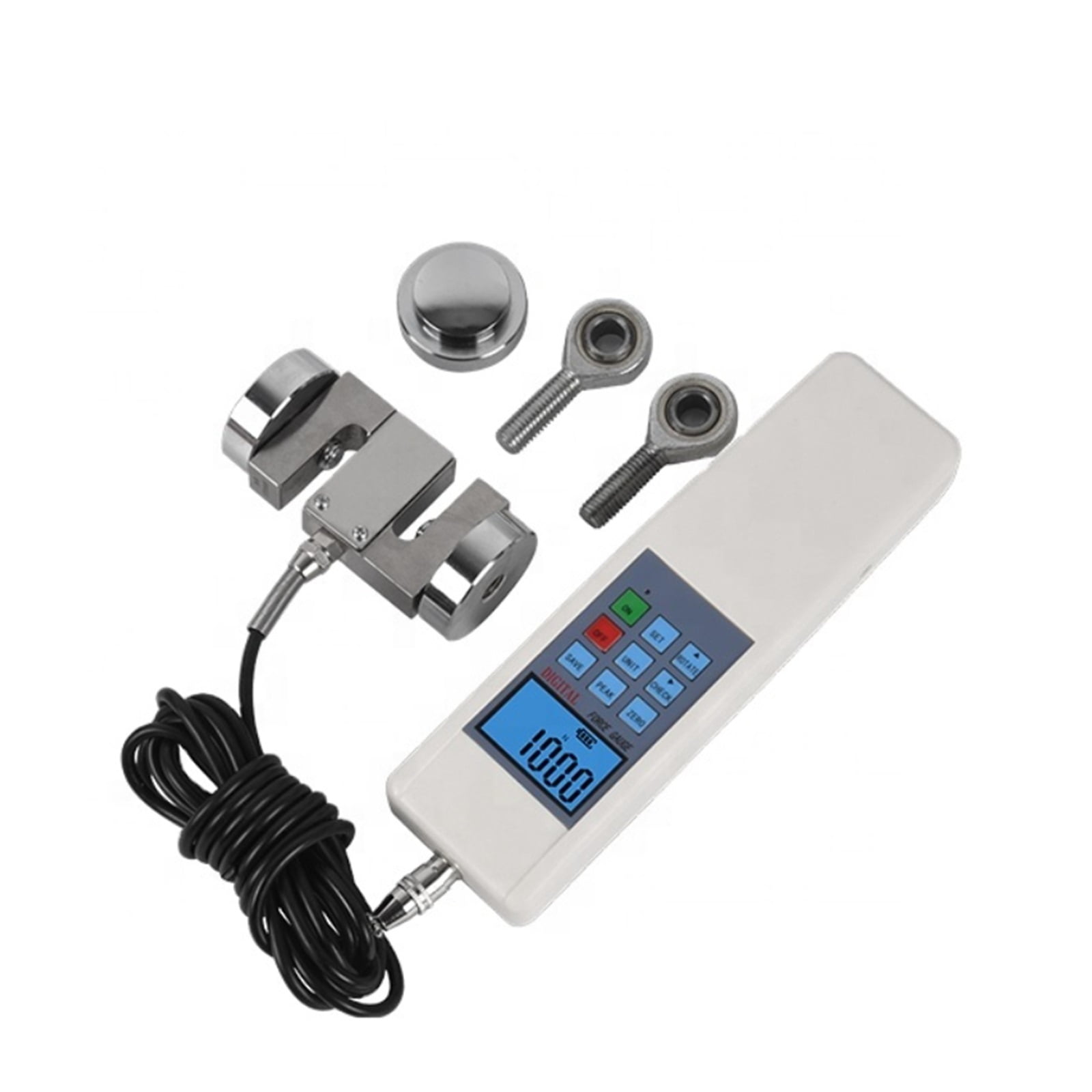 1000N Digital Push And Pull Force Meter With S Load Cell Portable Force ...