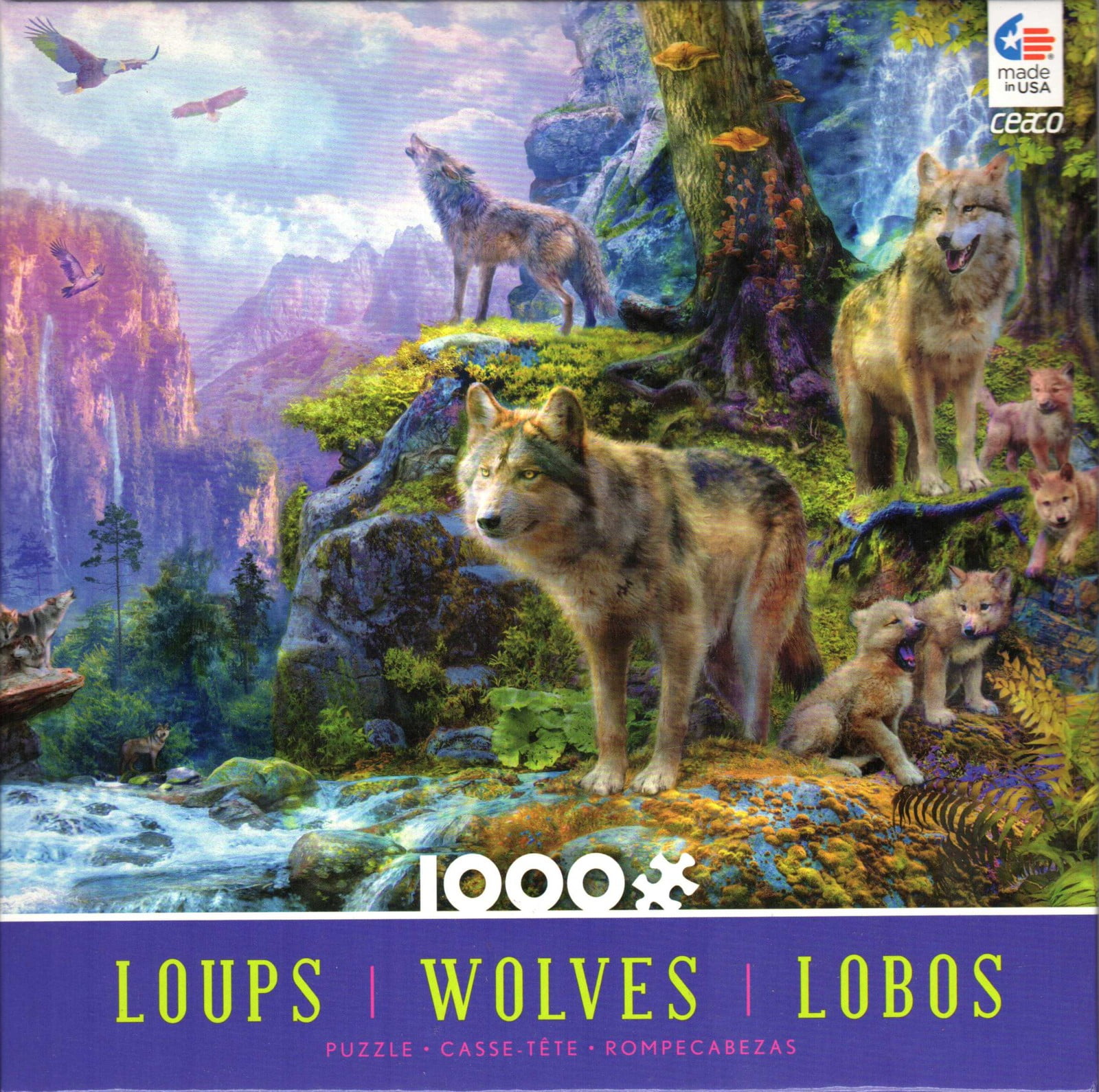 National Park 1000PC Wild Park Wolves Puzzle - Walmart.com
