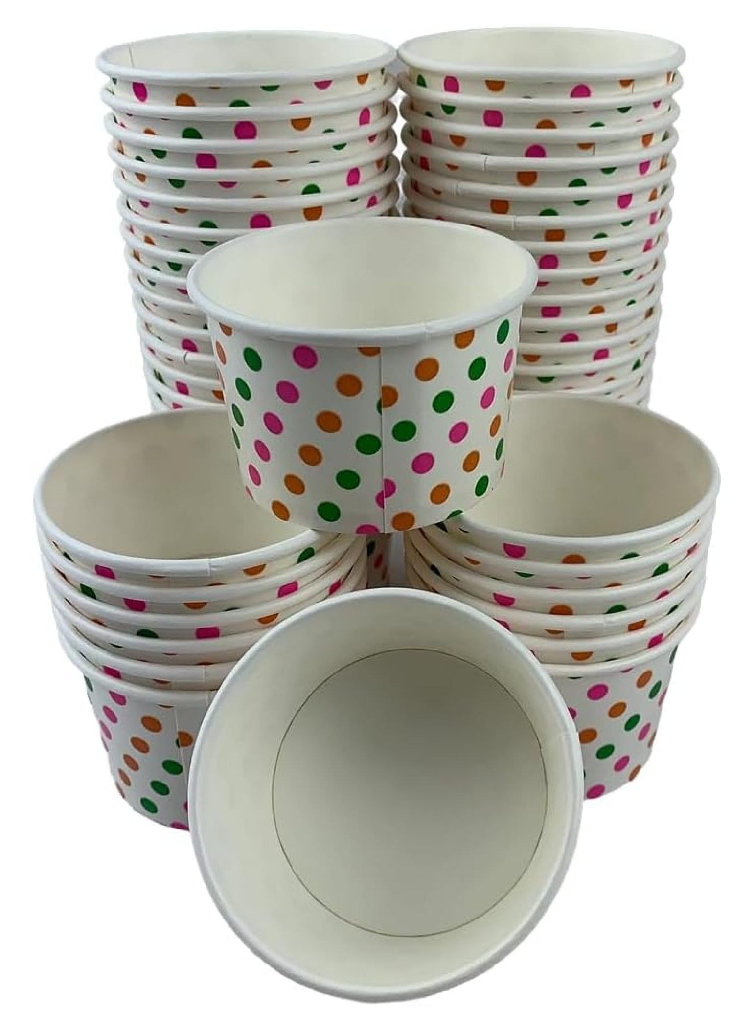 1000PC Paper Ice Cream Cups,Disposable Dessert and Sundae Bowls Frozen ...