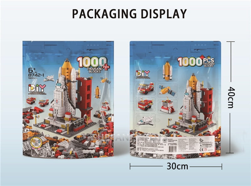 1000PCS Aviation Spaceport Model Shuttle Space Rocket Launch Center ...