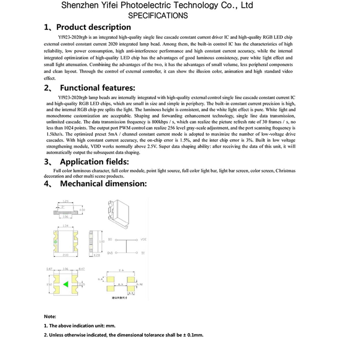 1000PCS DC5V WS2812 2020 LED Chip Mini SMD Addressable Digital RGB Full ...