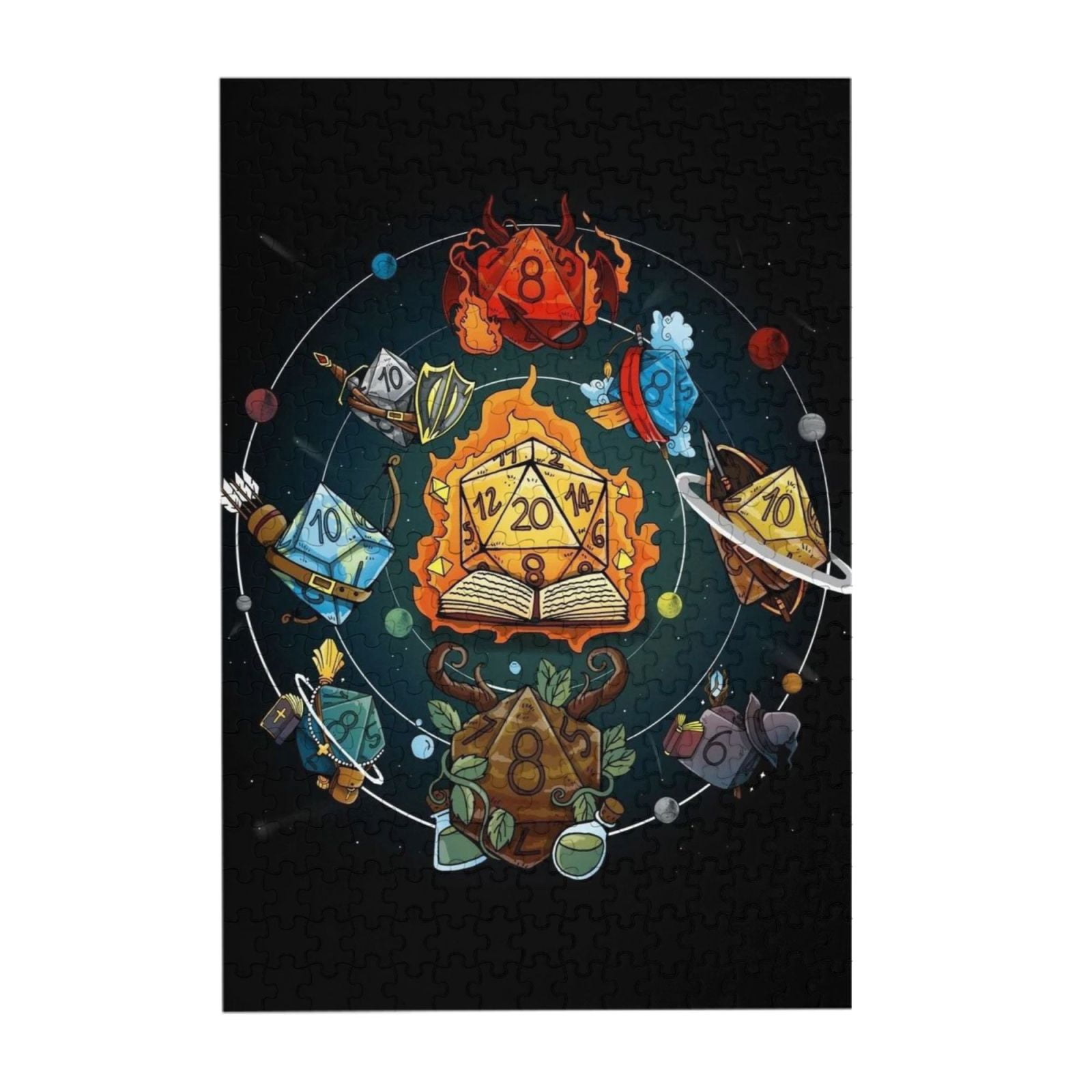 1000PCS Dnd Dungeons And Dragons Jigsaw Puzzles Cartoon Anime Picture ...