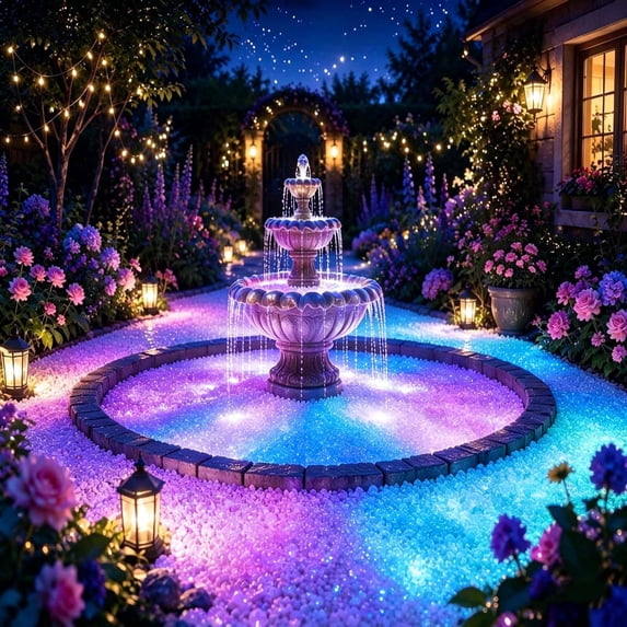 1000PCS Garden Fluorescent Granules For Garden Luminous Decorative ...